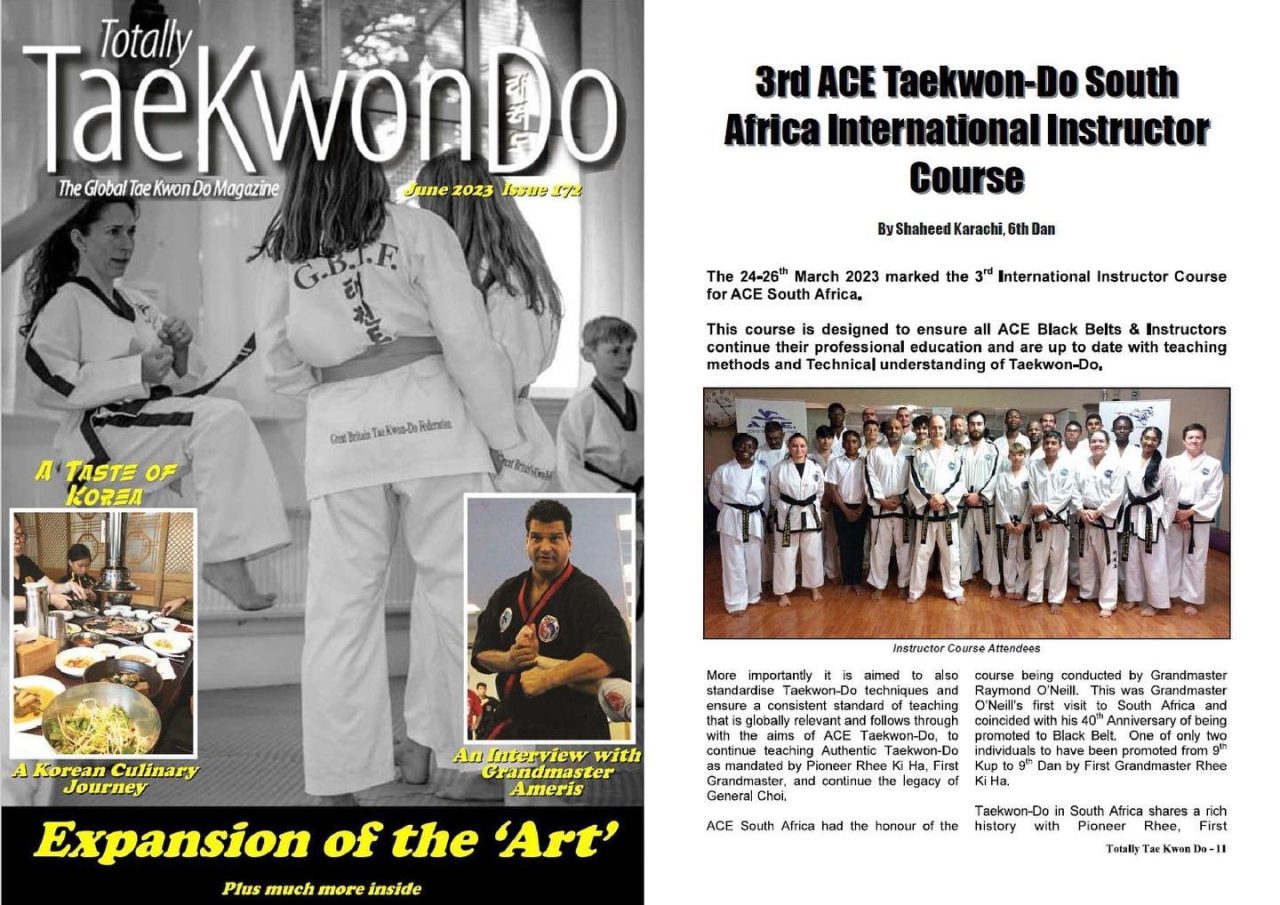 3rd ACE Taekwon-Do South Africa International Instructor Course - ACE ...